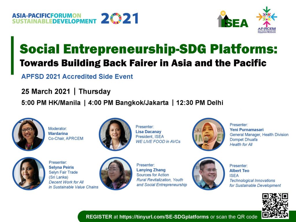 AP-RCEM, ISEA team up and organize an APFSD Side Event on SE-SDG ...