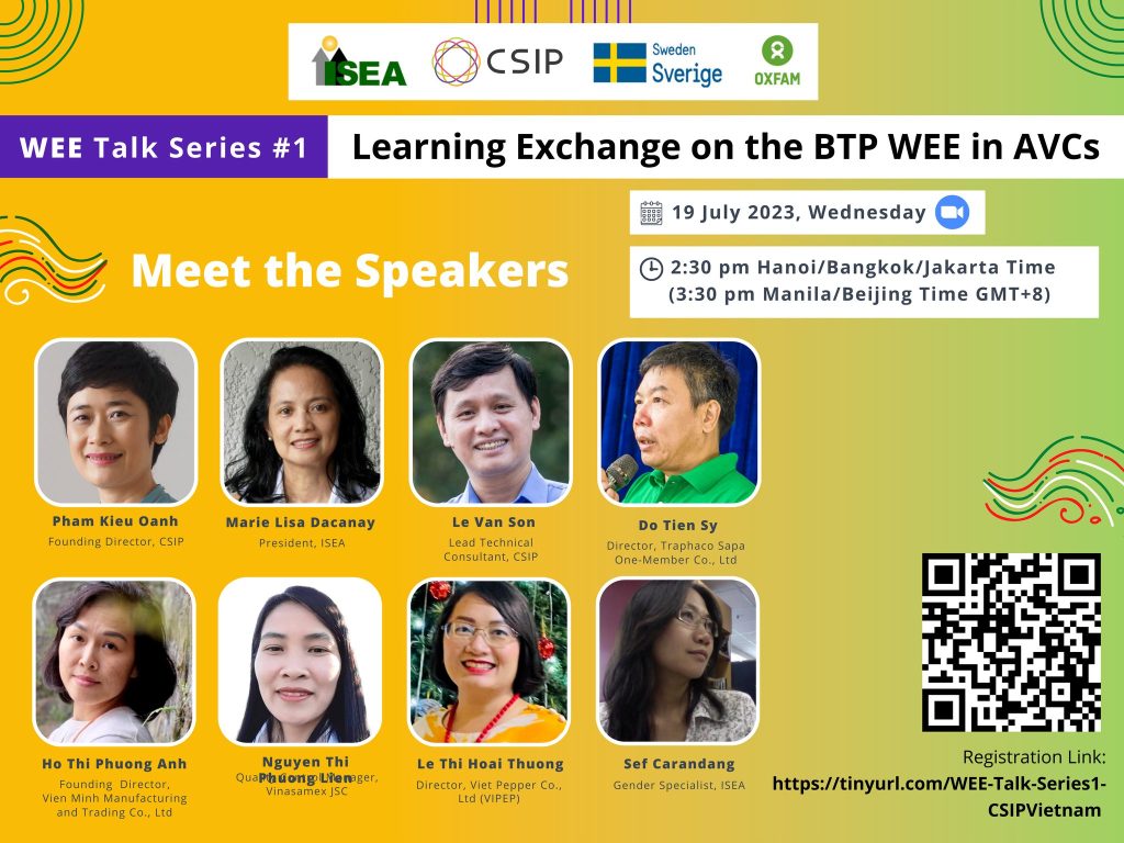 ISEA and WEE Partners organize a WEE Talk Series featuring Vietnam ...